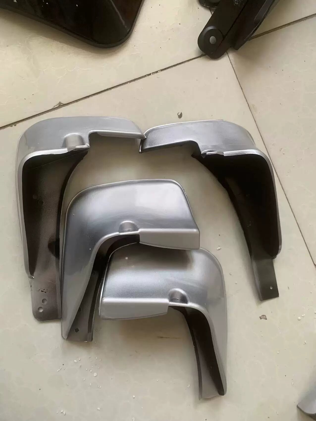 Пластиковые брызговики для Toyota Corolla серебристого цвета, передние и задние пары, оригинальное качество