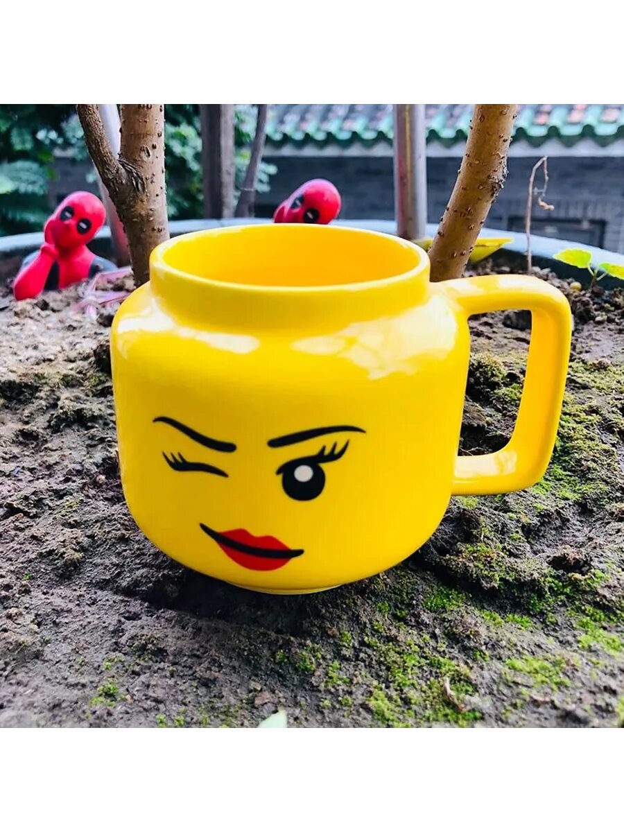 STARTOVALI Набор кружек LEGO, 300 мл, 1 шт: Желтый