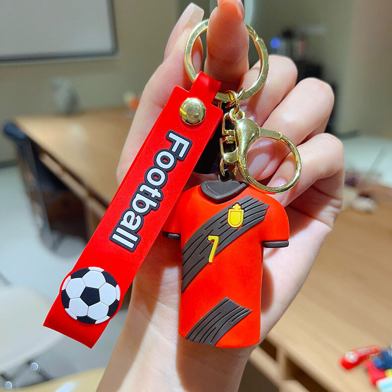 Брелок для ключей, автомобиль, подвеска из футбольной майки Чемпионата мира по футболу, подарок