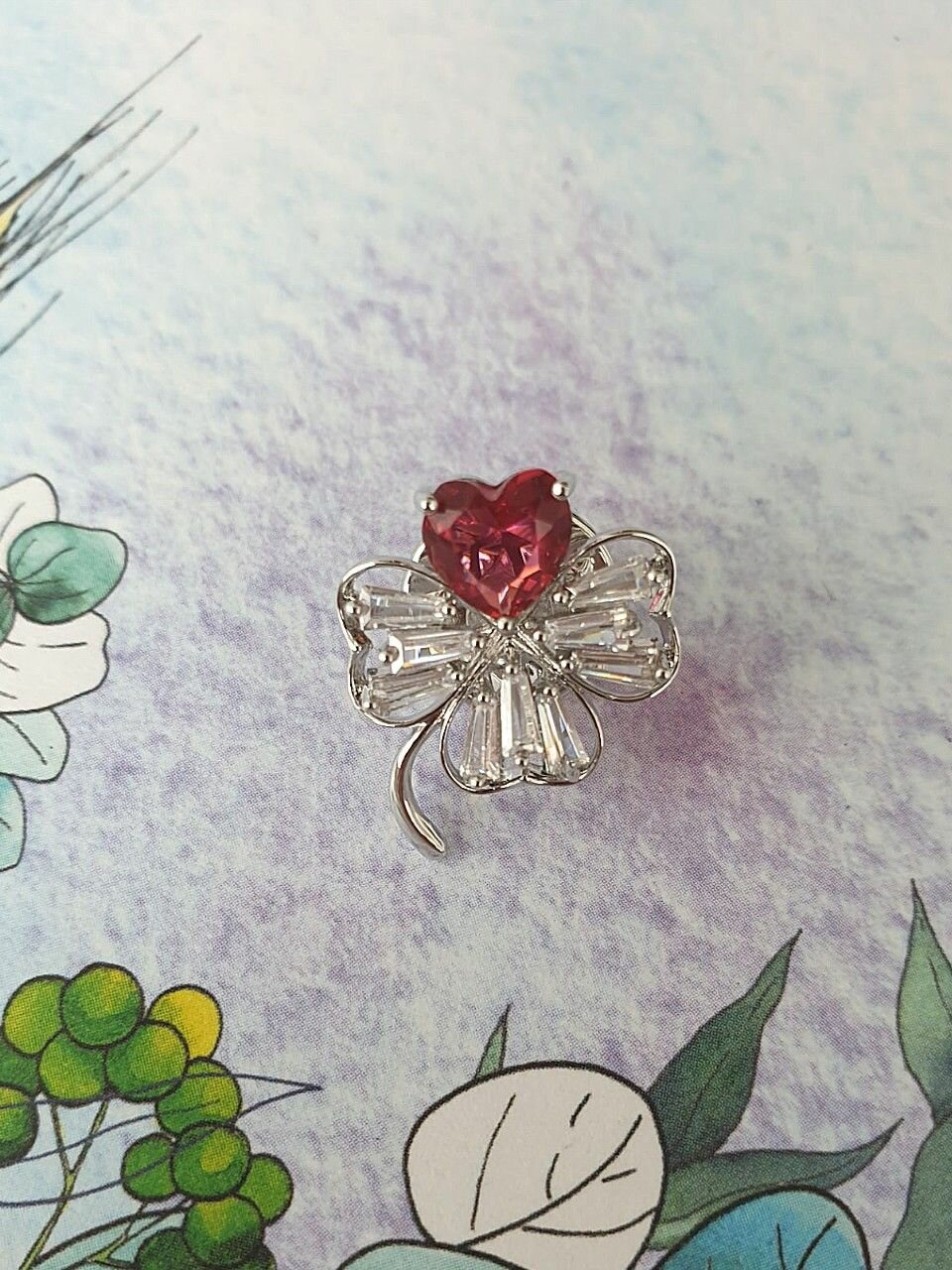 Брошь, кристаллы Swarovski