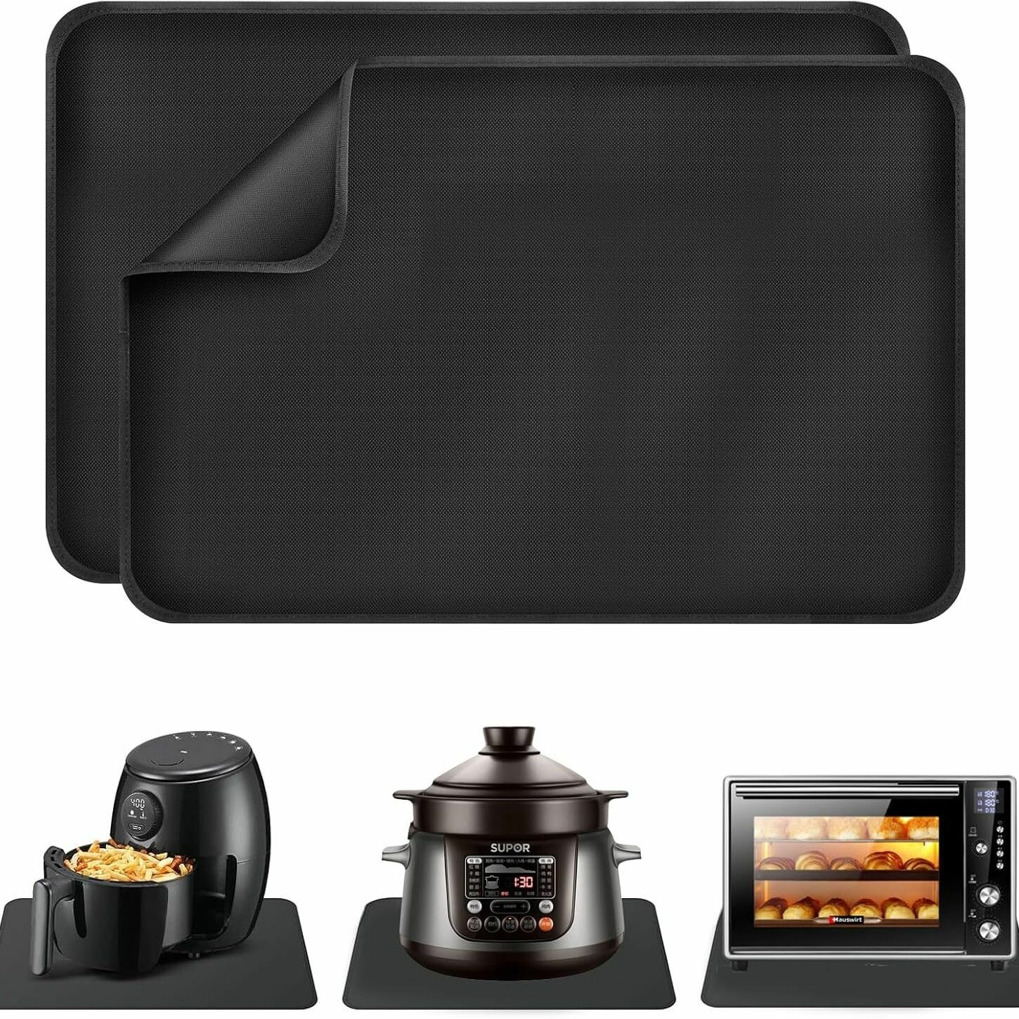 Новый уличный двусторонний силиконовый огнестойкий коврик для ларьков, домашний коврик для теплоизоляции кассетной плиты, одеяло для пикника и кемпинга