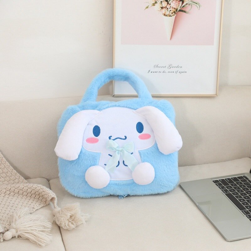 Голубая детская плюшевая подушка-игрушка, размеры 36x26см, вес 0.5кг, мягкая и объятия для детей