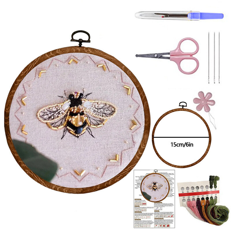 Набор для вышивки бисером серии насекомых, подарок для рукоделия