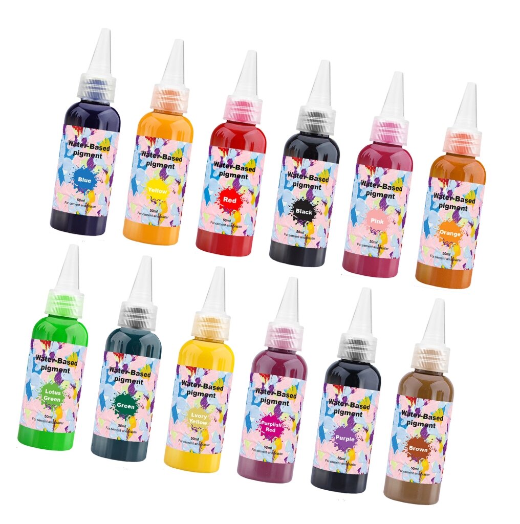 Светящаяся Цветная Жидкая Цементная Краска Для Художественного Оформления 50 мл Краски На Водной Основе