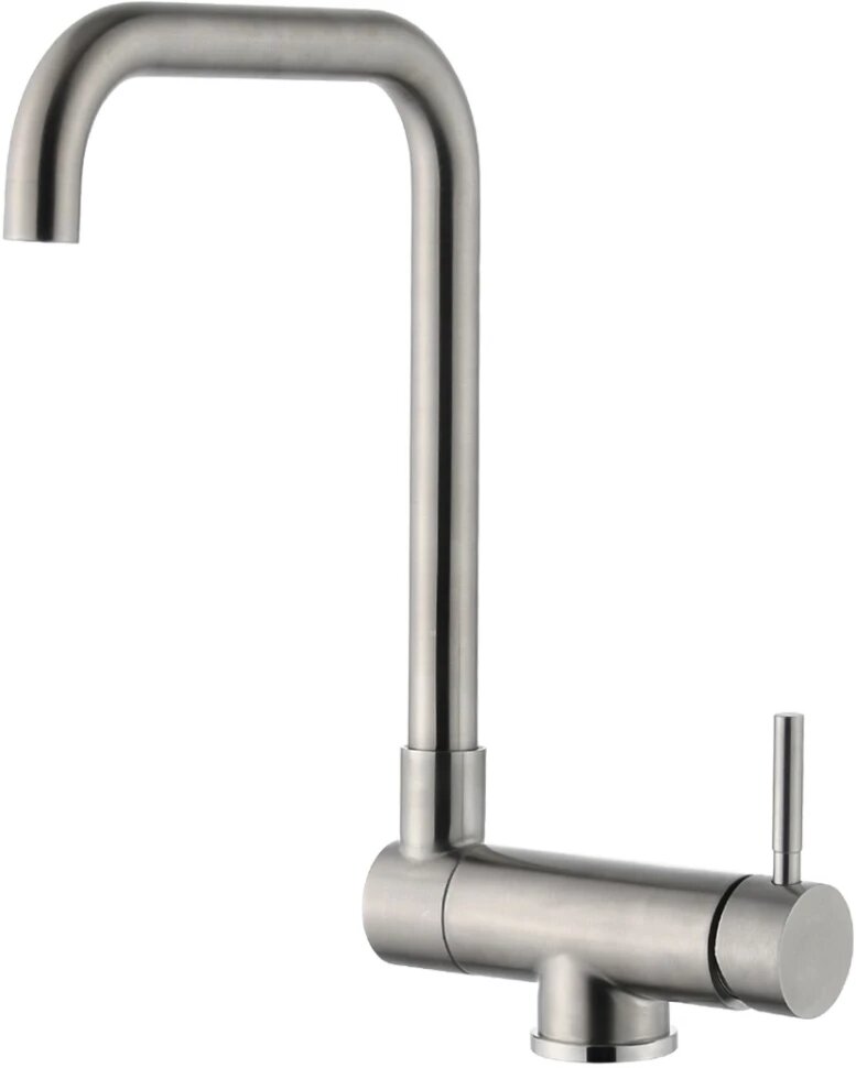 Смеситель для кухни Zorg SH 5197 INOX нержавеющая сталь