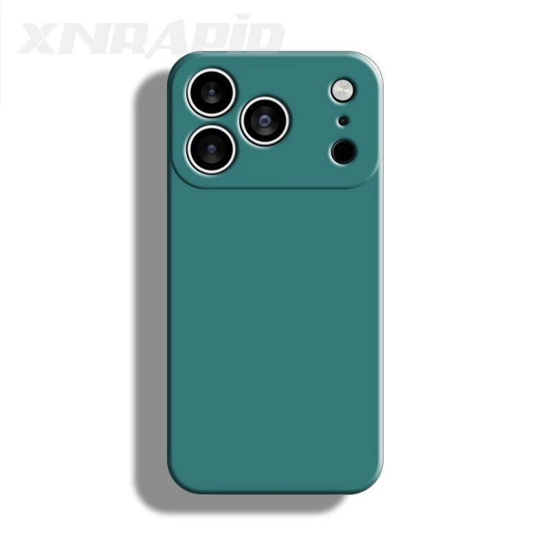 Матовый чехол для iPhone 17 Pro Max, а также для iPhone 17 Air, 16E, 16e, 15, 14, 13, 12 Mini, 11 Pro, X, XR, Xs Max, 7, 8 Plus – жидкий силиконовый чехол