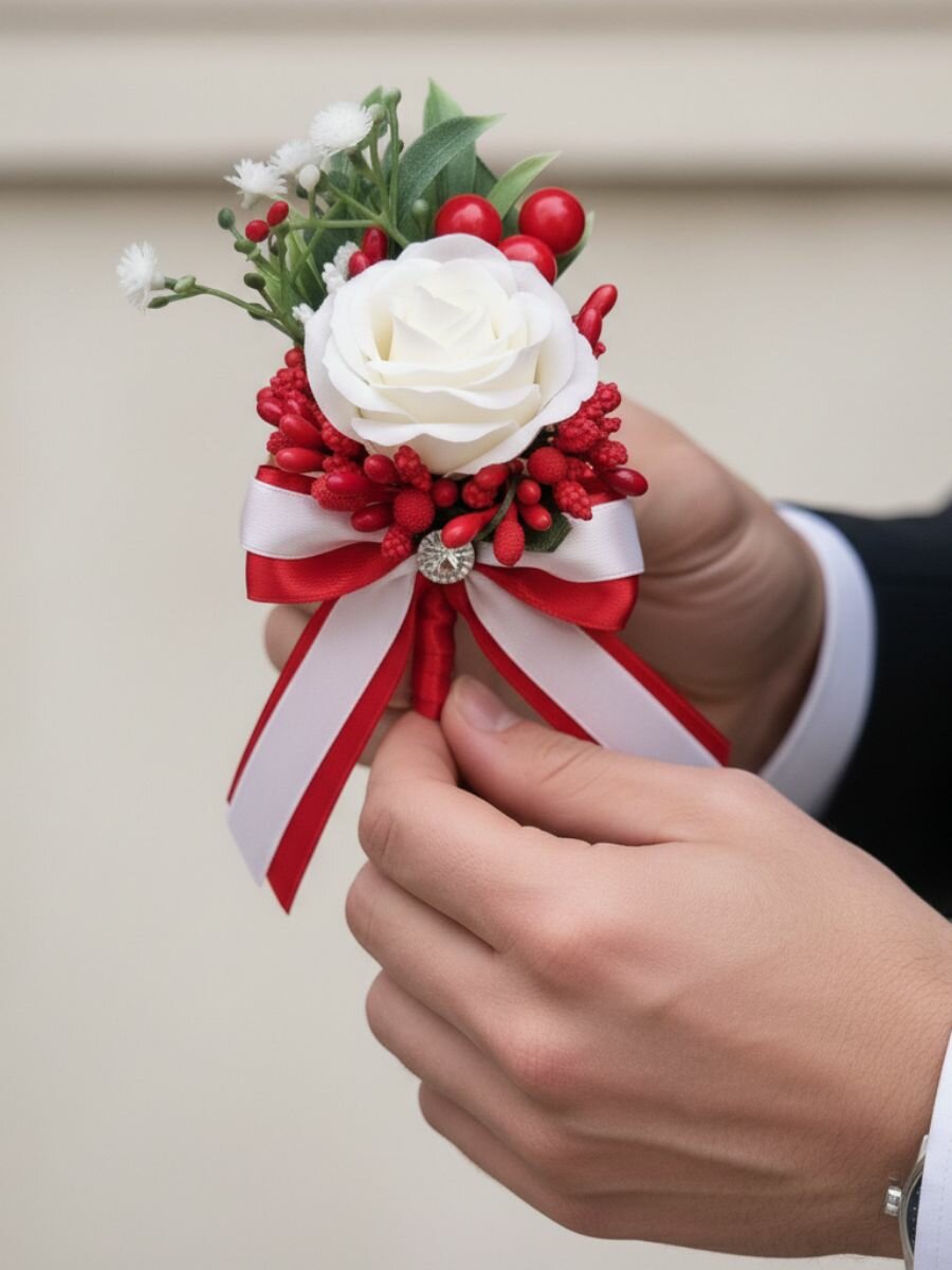 Бутоньерка для жениха или свидетеля