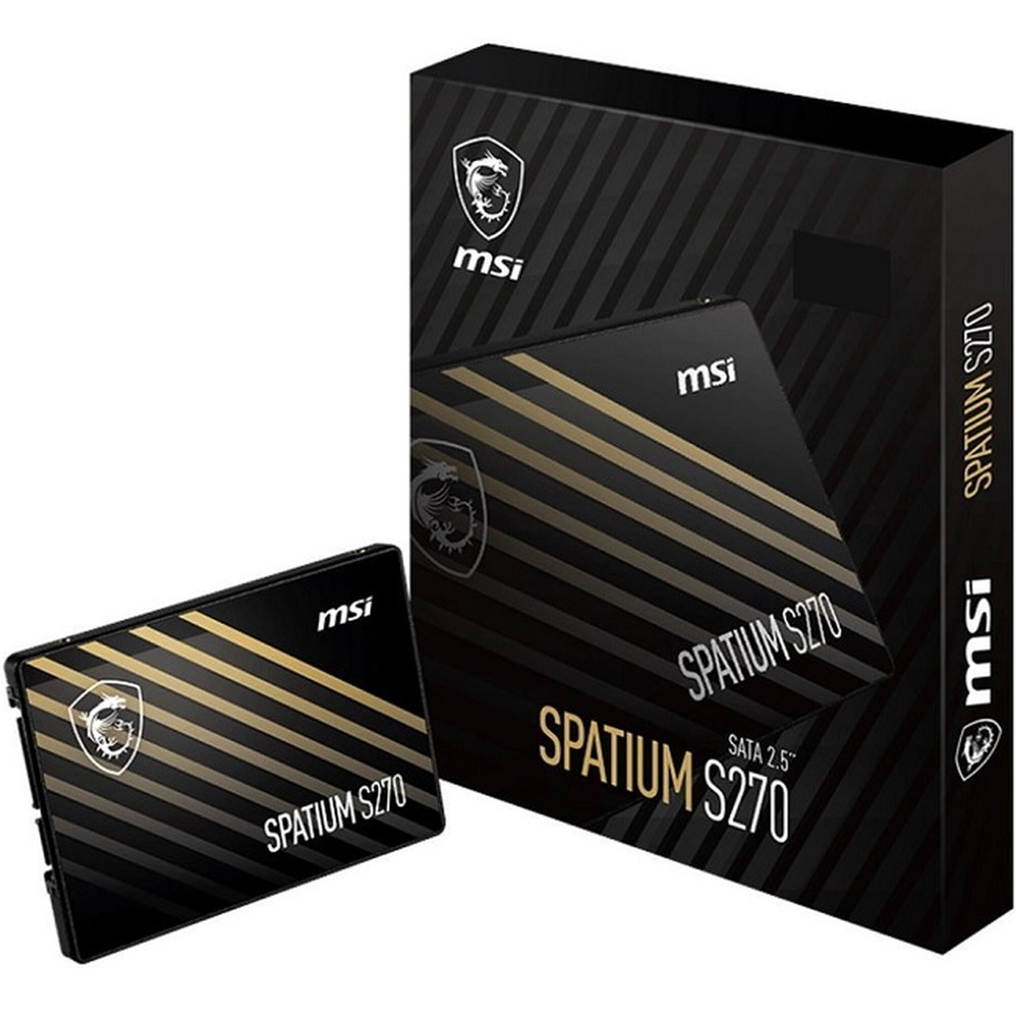 Жесткий диск SSD 2.5" 480Gb MSI SPATIUM S270, 500/450MBs, 80000 IOPS, 3D TLC, SATA-III (S78-440E350-P83)