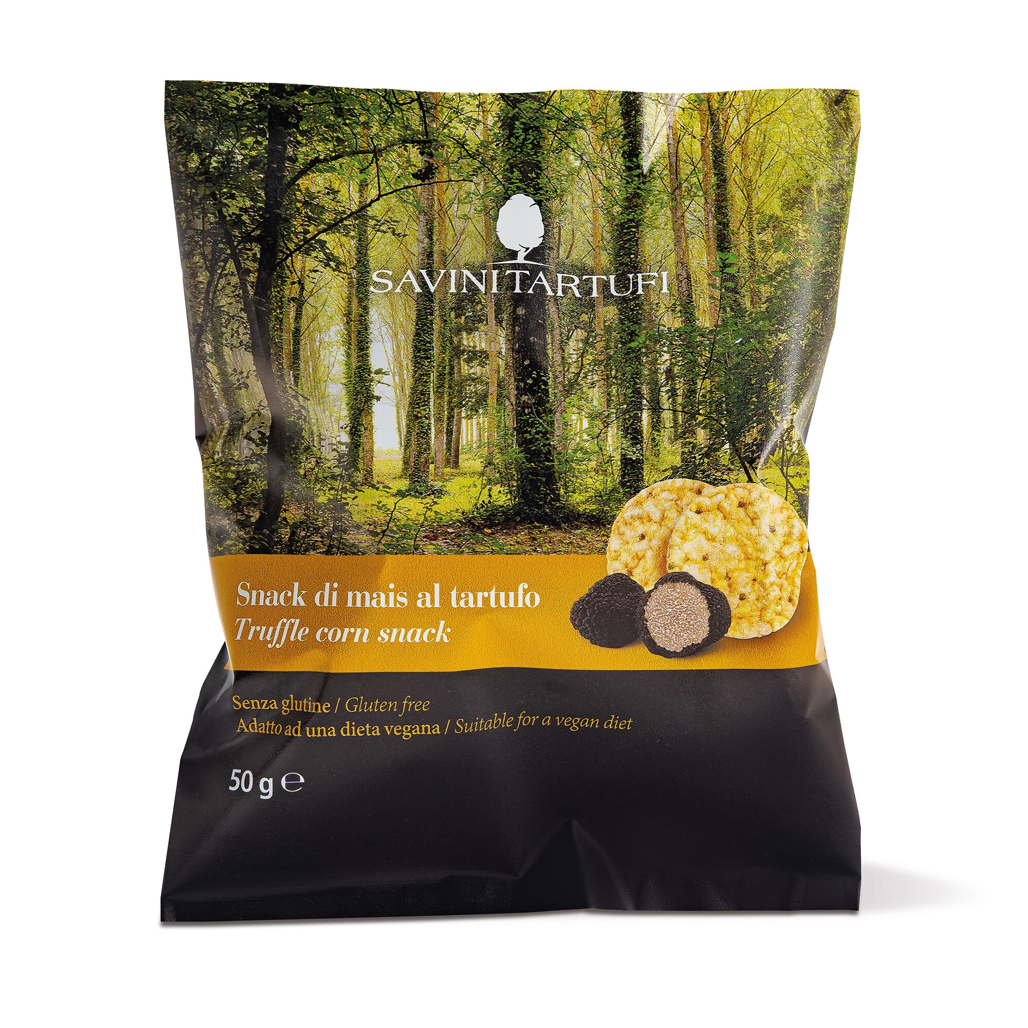 Галлеты кукурузные с черным трюфелем SAVINI TARTUFI, 0,050 кг