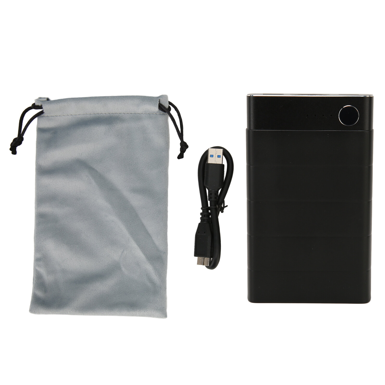 HDD 500 ГБ USB3.0 + PowerBank 5000 мАч, черный, для телефона/ноутбука