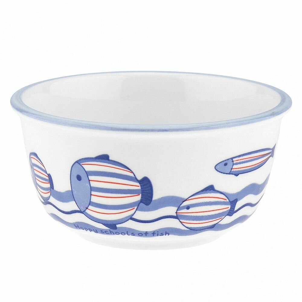 Сервировочный салатник Домашняя мода Синий полосатик