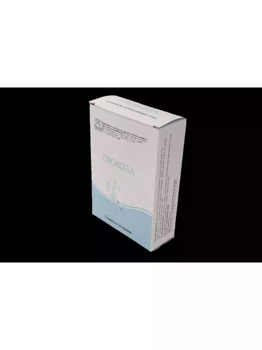 Глюкоза 3 шт. пакет массой 25 гр порошок-2шт.