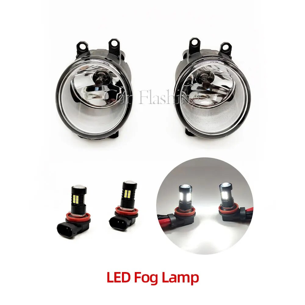 2 шт. передние светодиодные противотуманные фары для Toyota Sienna 2010 2011 2012 2013 2014 2015 2016 2017 хромированная отделка с жгутом проводов, крышка, решетка