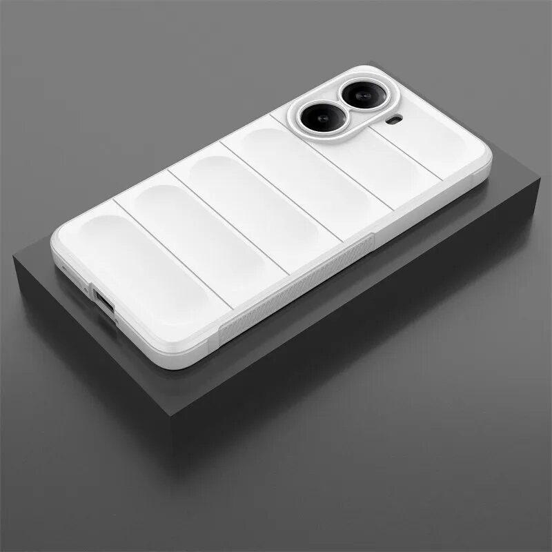 Белый противоударный чехол для Xiaomi POCO X7 Pro