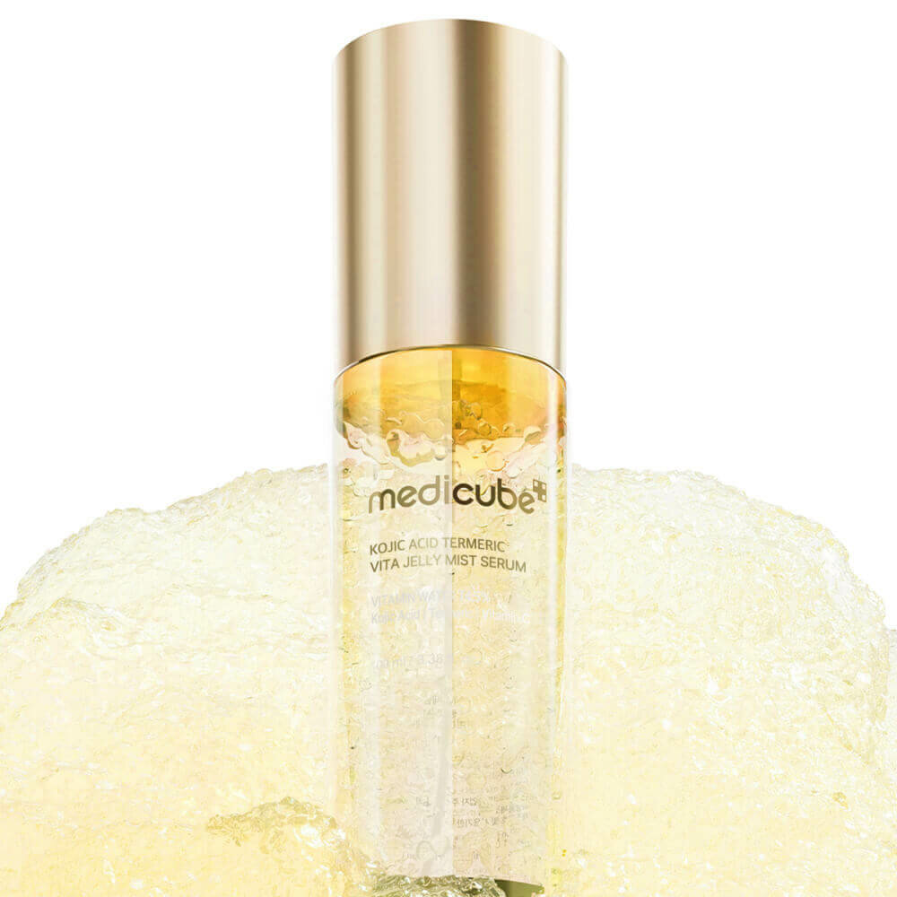 Осветляющий двухфазный мист с койевой кислотой medicube Kojic Acid Turmeric Vita Jelly Mist Serum