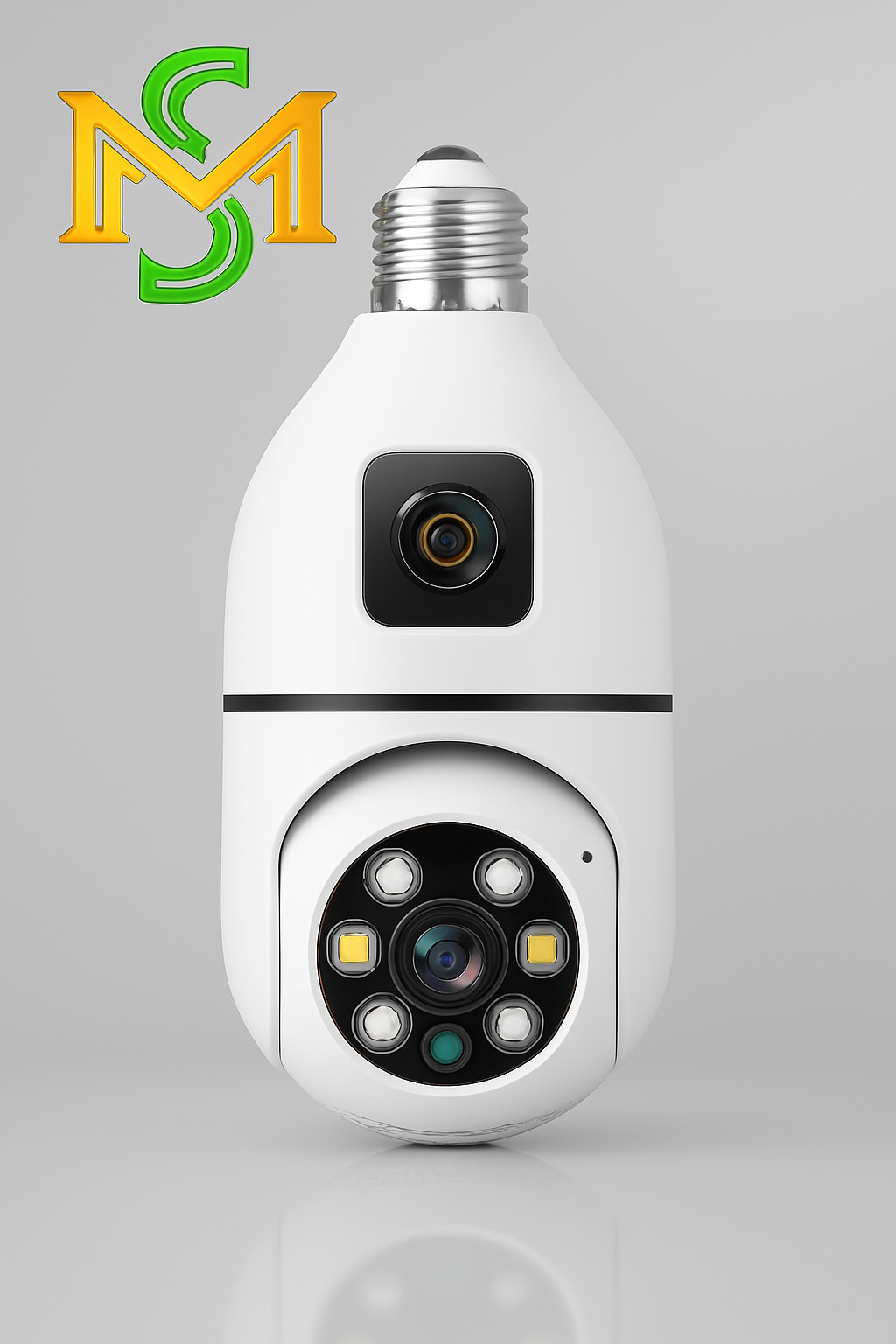 Wi-fi Smart на 360 градусов камера в патрон Е-27 с 2-мя объективами