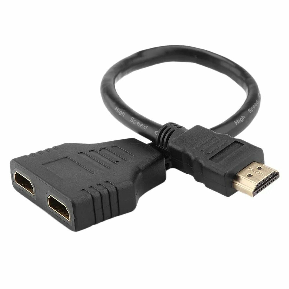 Разветвитель HDMI Один в два Кабель-адаптер HDMI папа и мама Один на два конвертера поддерживает 480P 720P, 1080I, 1080P