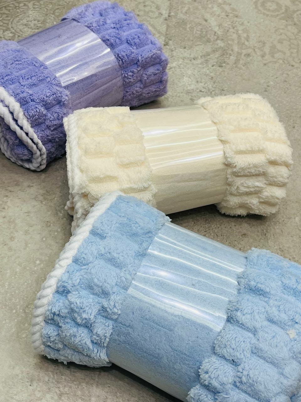 Комплект полотенец 3 шт. микрофибра 70*140 см