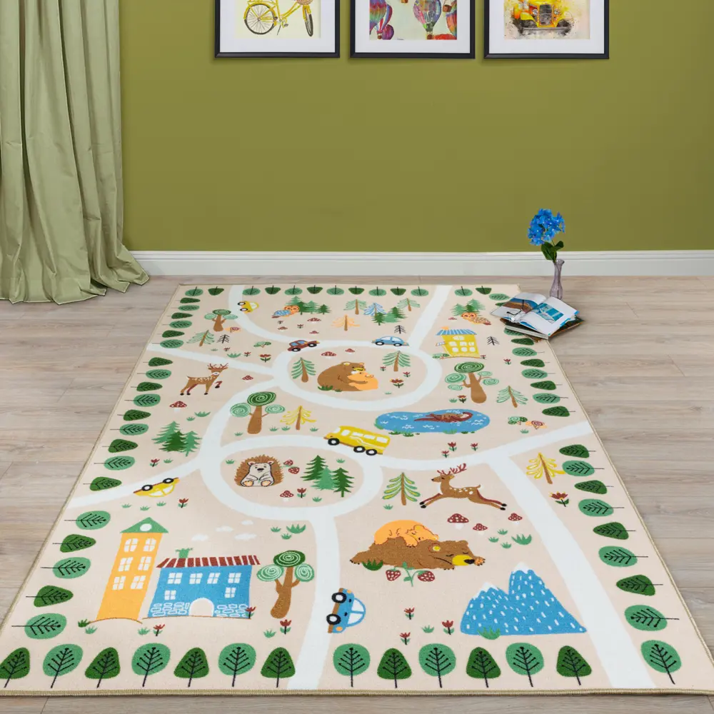 Ковер Бэби Бор 150x200 см полиамид цвет разноцветный