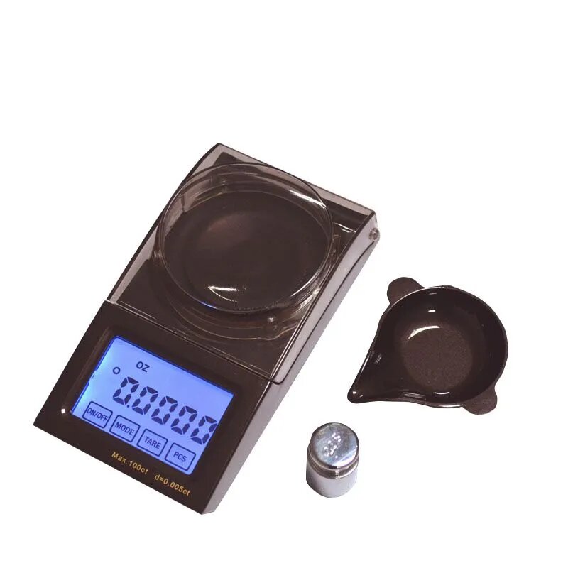 Портативные весы / Весы Ювелирные 0,001 г, Точность 0,001 г, Макс. вес 100 г, Электронные, Пластик