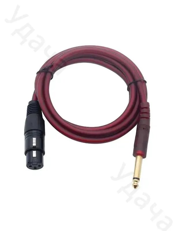 Аудиокабель 6.3 мм/XLR, 1.5 м, красный
