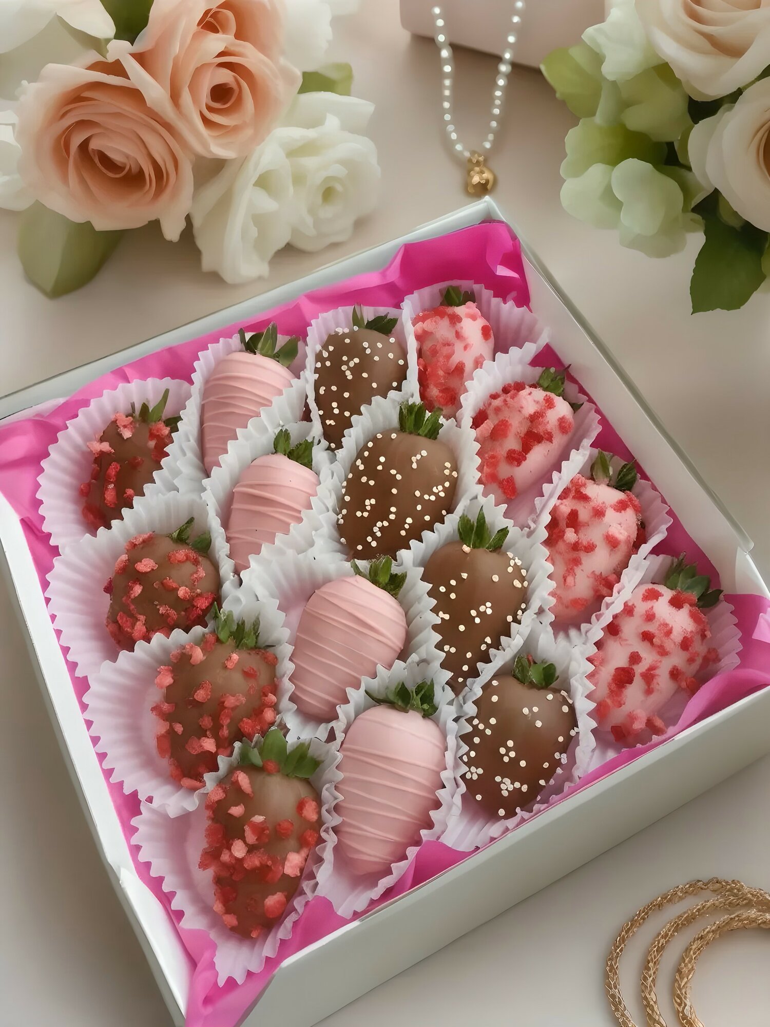 Букет- коробочка "Love" для Любимой, букет вкусов от Sweet Berry