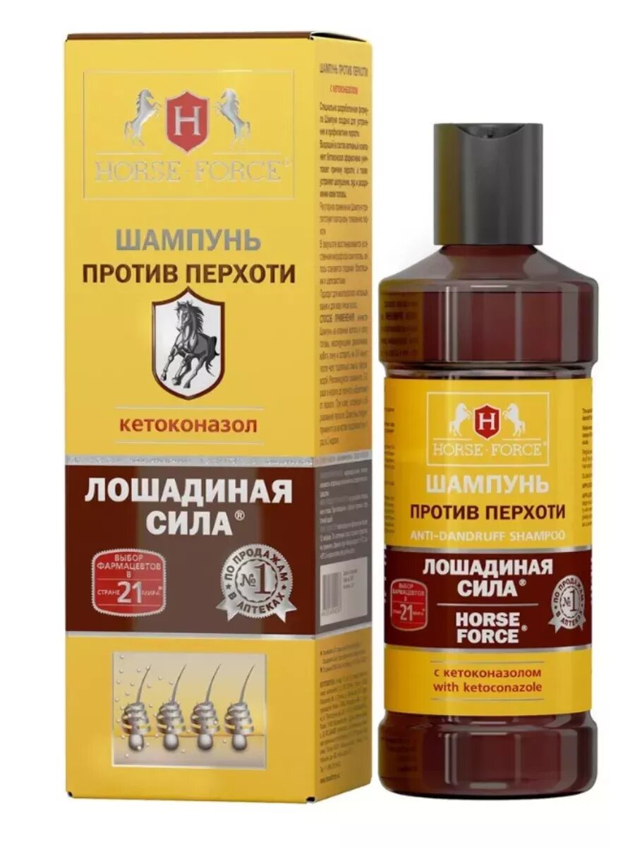 Шампунь против перхоти с кетоконазолом 250 мл