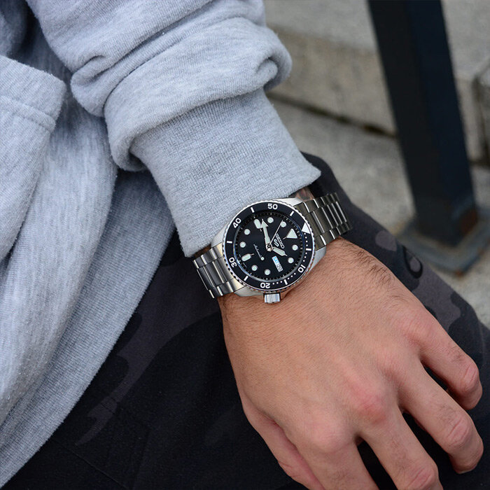 Наручные часы SEIKO 5 Sports, черный — фото 1