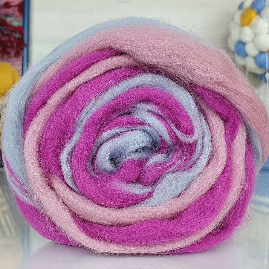 Гребенная лента (топс) 424 меланж 50гр