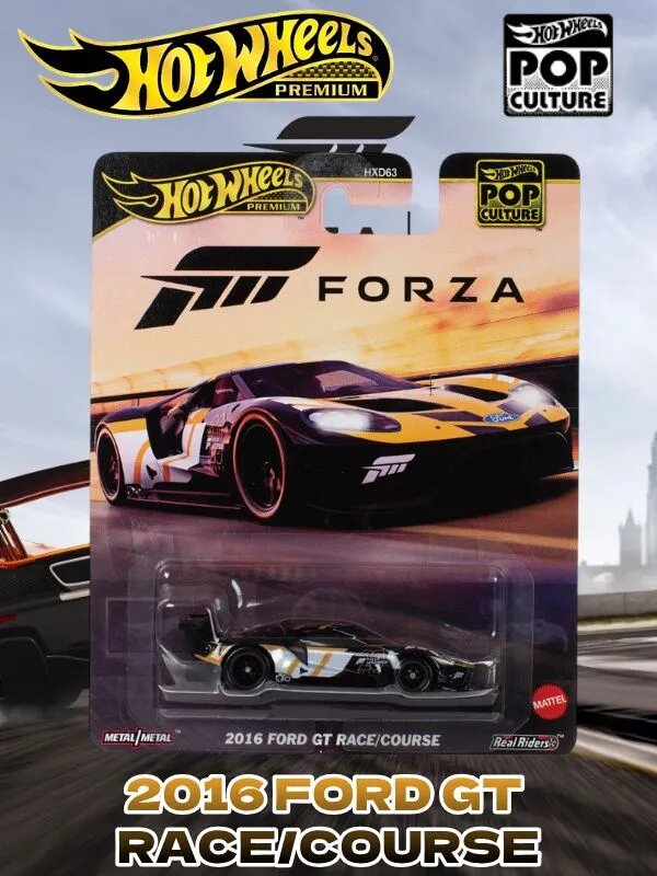 Набор Hot Wheels Premium Pop Culture: 1 коллекционных авто, Коллекционная модель Hot Wheels Premium 2016 Ford GT