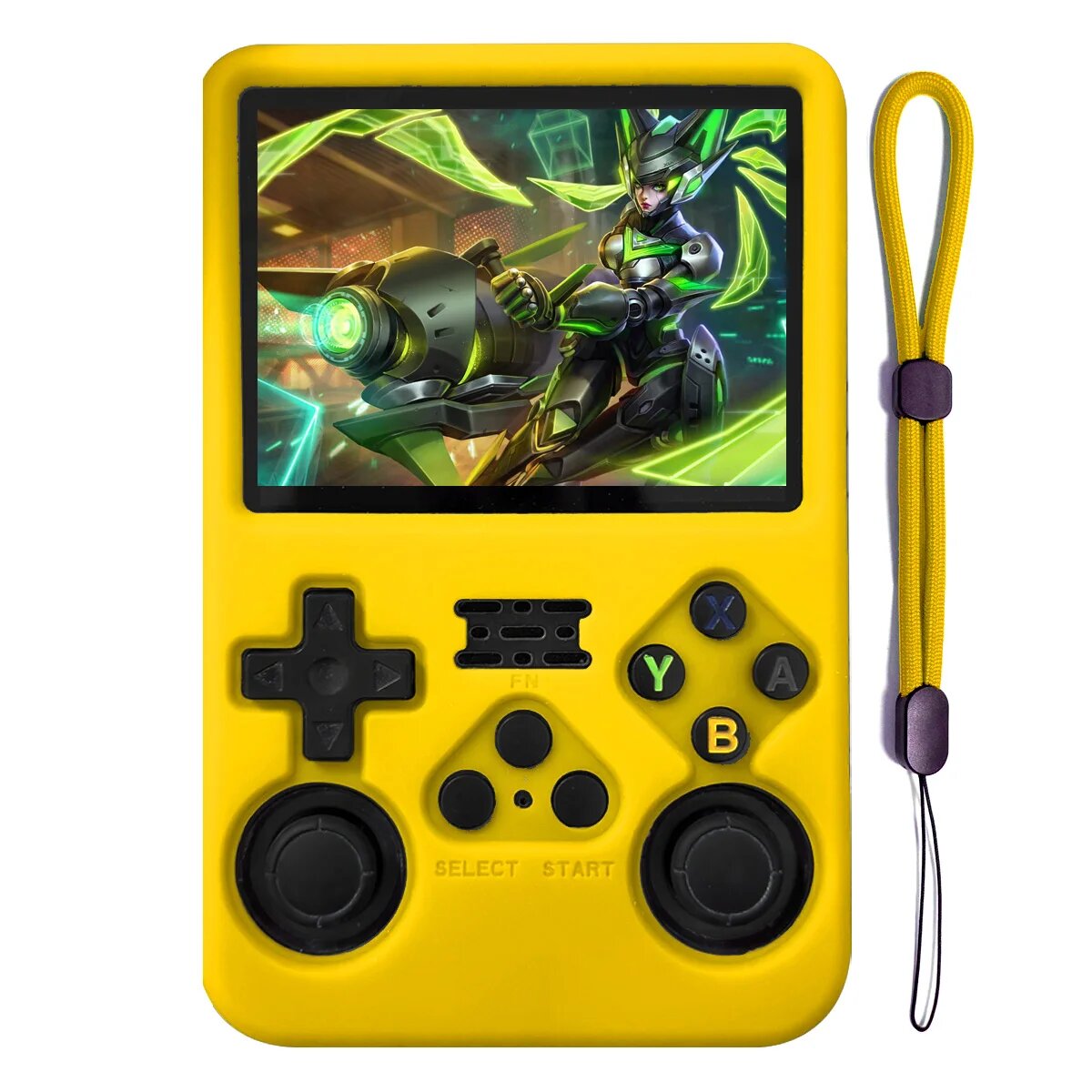 Портативная игровая консоль R36S, Yellow