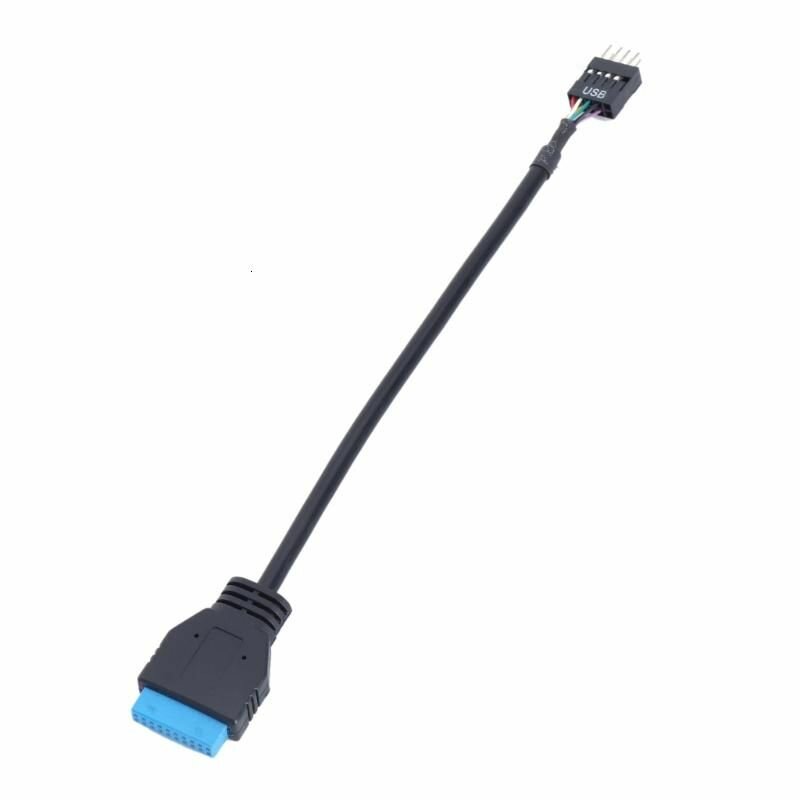 20Pin 19Pin USB Female к 9Pin 2.0 Male кабель адаптеры для материнской платы