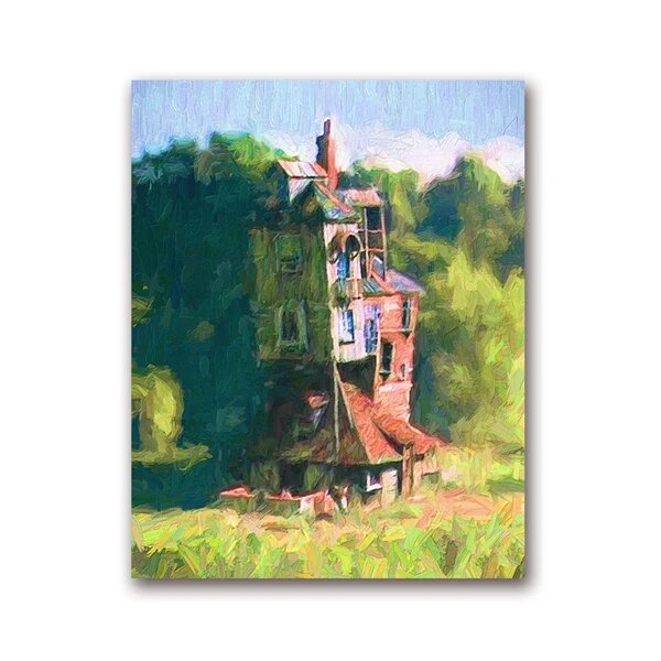 Картина маслом "Дом Уизли" A4 21x30 см, PH665, без рамы