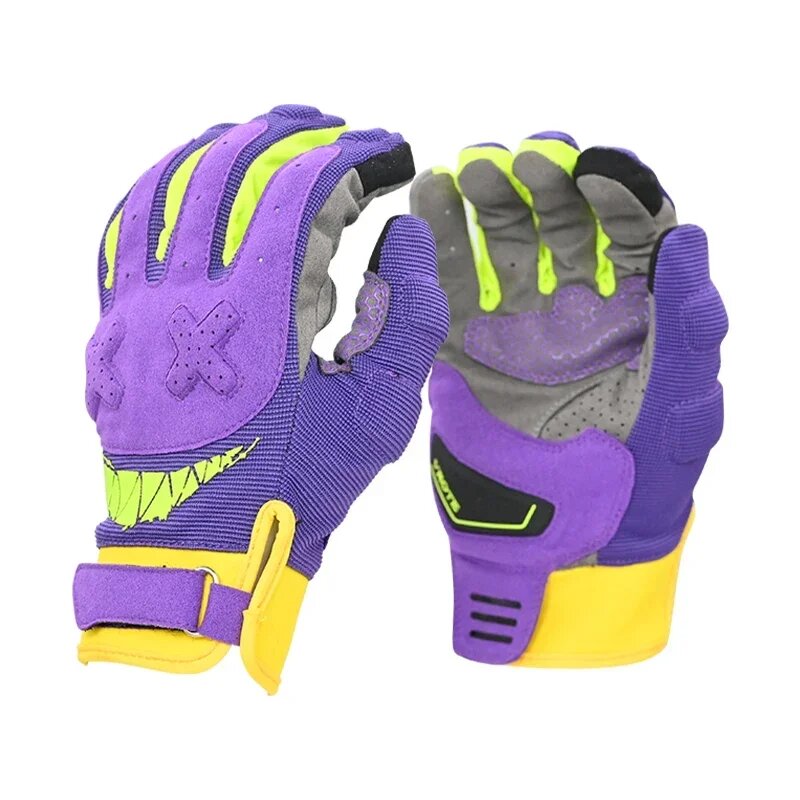 Рыцарские мотоциклетные перчатки, летние перфорированные дышащие Фиолетовый, XS, Purple