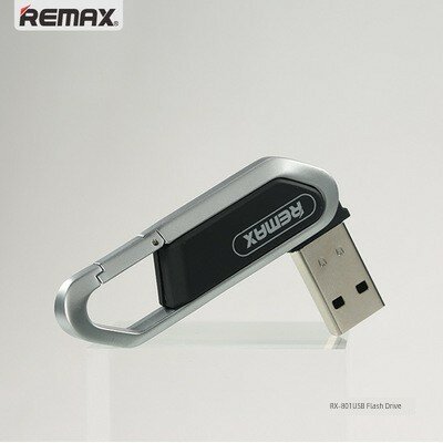Remax 801 Водонепроницаемый USB-накопитель из металлического сплава 64 ГБ Серебристый цвет для офисного хранения файлов