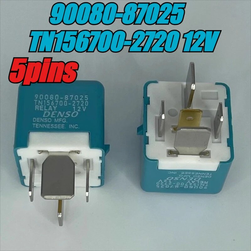 Автомобильное реле 90080-87025 TN156700-2720 12В 5-контактное