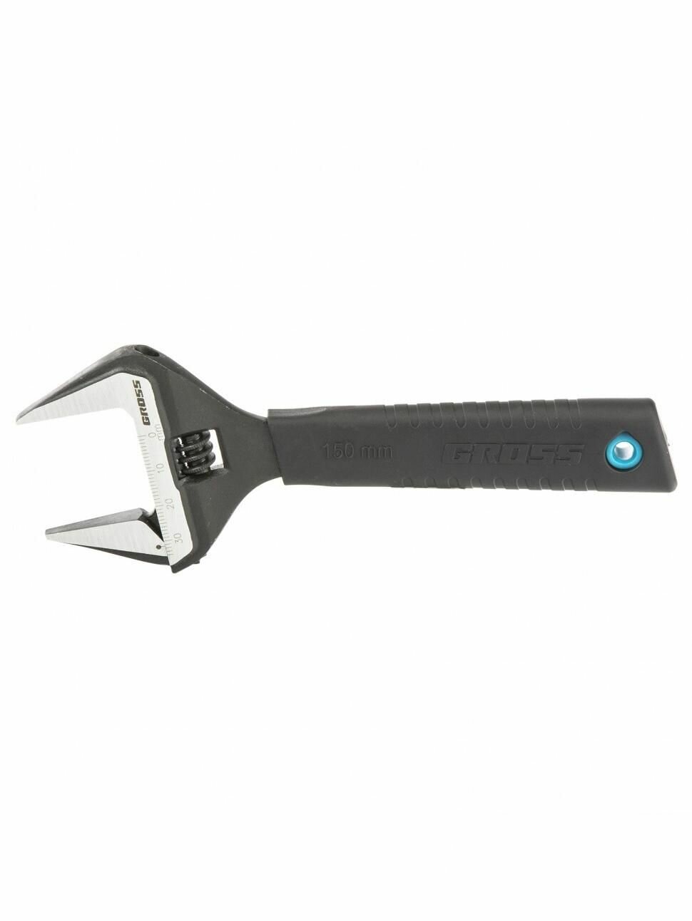 Ключ разводной, 150 мм, CrV, тонкие губки, защитные насадки Gross 15567