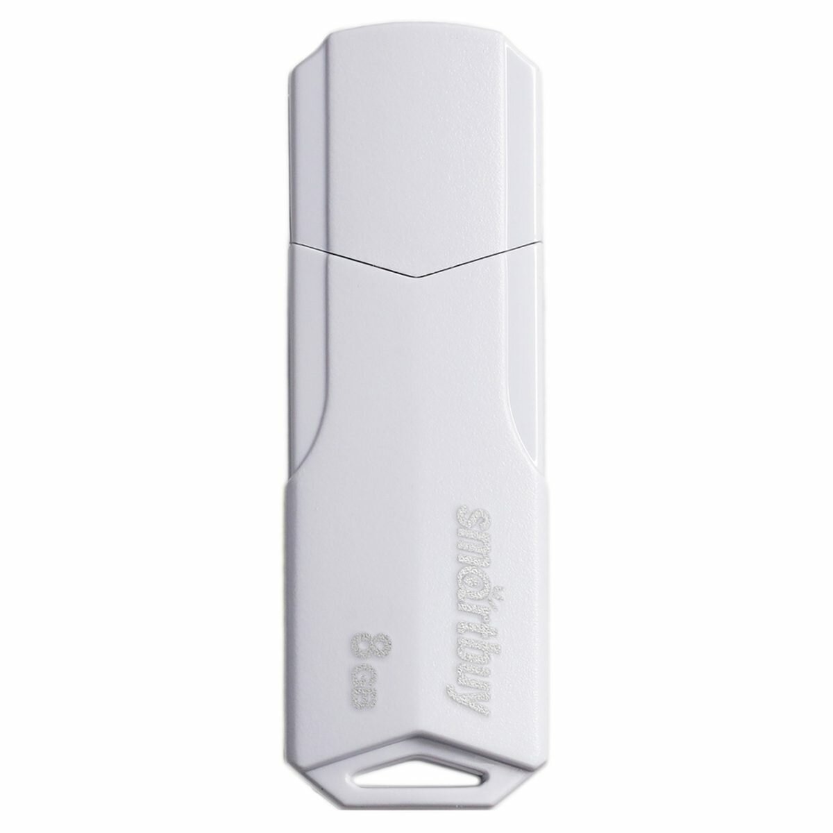 Флеш-память USB SmartBuy Clue 8Gb, USB 2.0 Flash Drive, белый (SB8GBCLU-W)