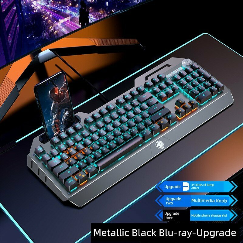 Подходит для игрового комплекта HP Shadow Elf 9/10/11: проводная и беспроводная механическая клавиатура с зелеными