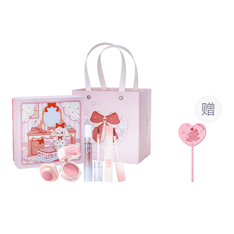 Коробочные наборы для макияжа женские CHIOTURE 927027597, прозрачные, милые, натуральные, стойкие
