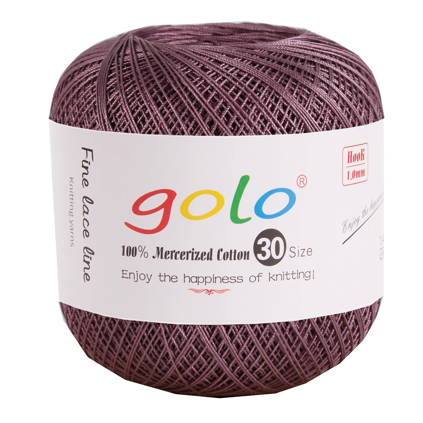 Пряжа Golo хлопок фиолетовый 30 Size