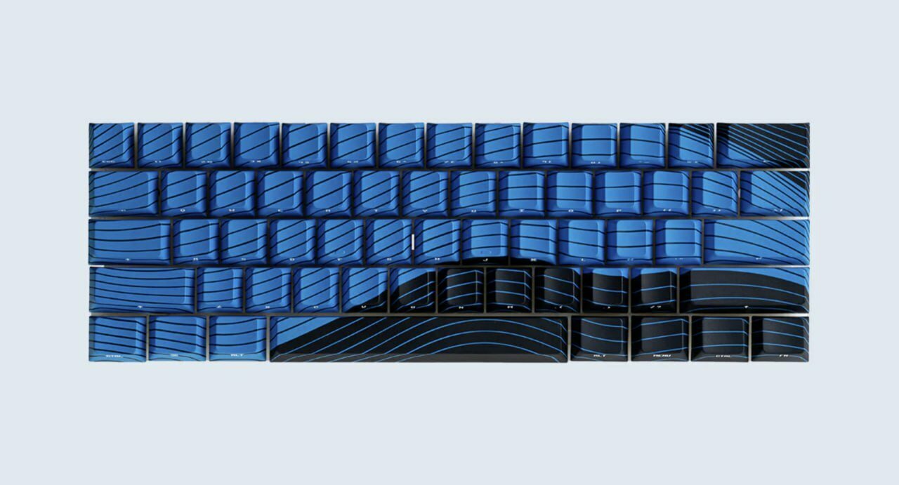 Кейкапы для клавиатур Wooting 60he / 60he v2 (Ocean Blue)