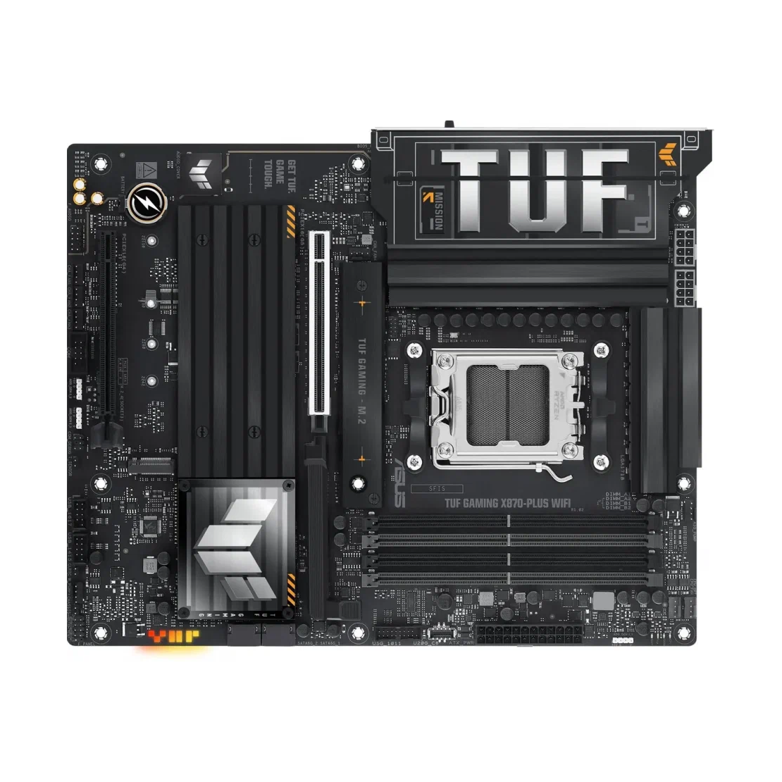 Материнская плата ASUS TUF GAMING X870-PLUS WIFI, AM5, ATX, RAID+HDMI, 4хDDR5 92 ГБ, PCIe 5.0, черный