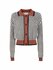 Кардиган Marni Collared grid cotton knitwear, размер 44, коричневый