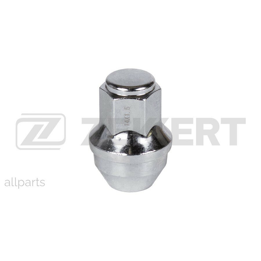 ZEKKERT BE-4326 Гайка колесная конус M14 x 1 5 L=45 ключ 21 Хром