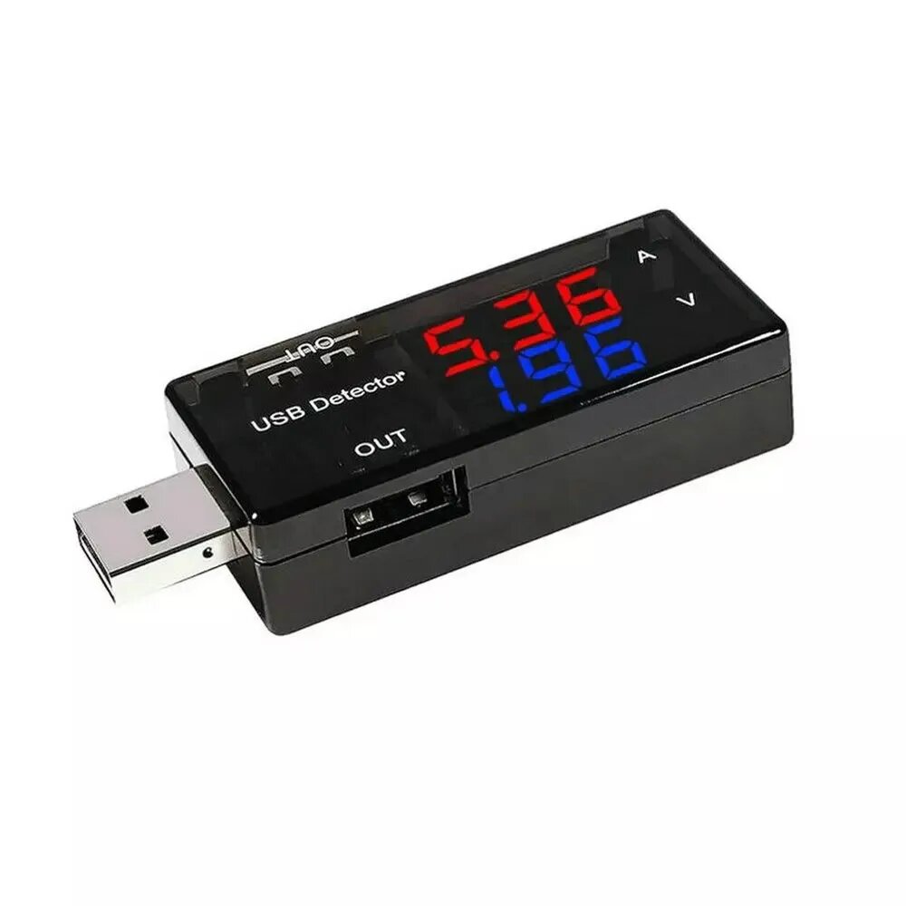 USB для тестера зарядного устройства, измеритель напряжения тока, вольтметр, амперметр, тестер 3-9 В 0-5A