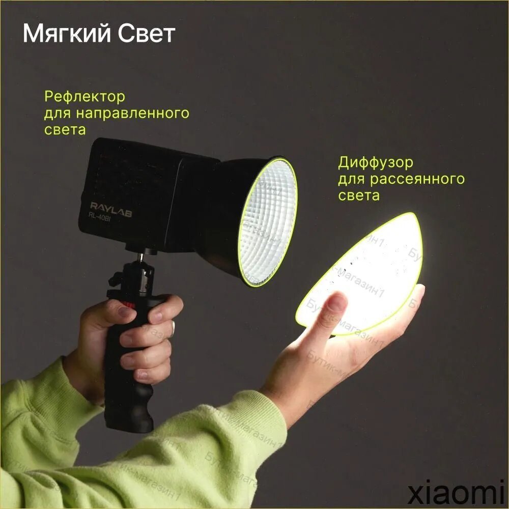 Студийное оборудование PULUZ 60W LED свет для фотостудии с регулировкой яркости и цветовой температуры, белый — фото 1