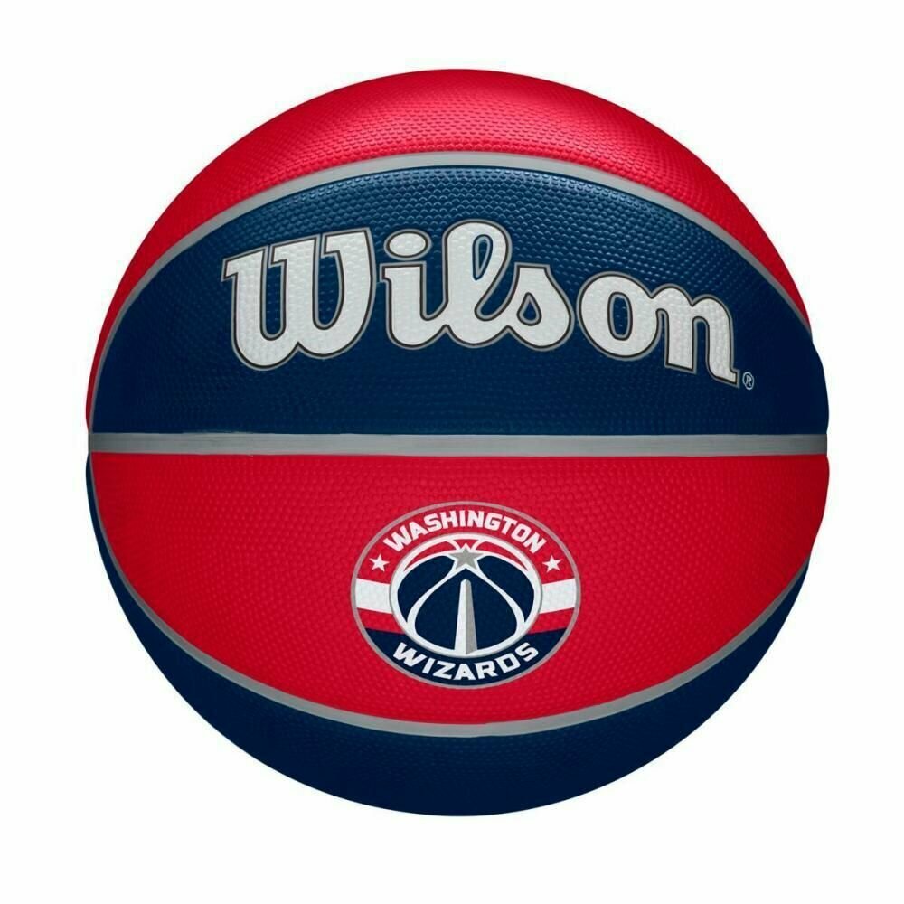 Wilson NBA Команда Washington Wizards Баскетбольный мяч Размер 7, Decathlon, Цвет: Синий / Красный / Синий, Размер: 7