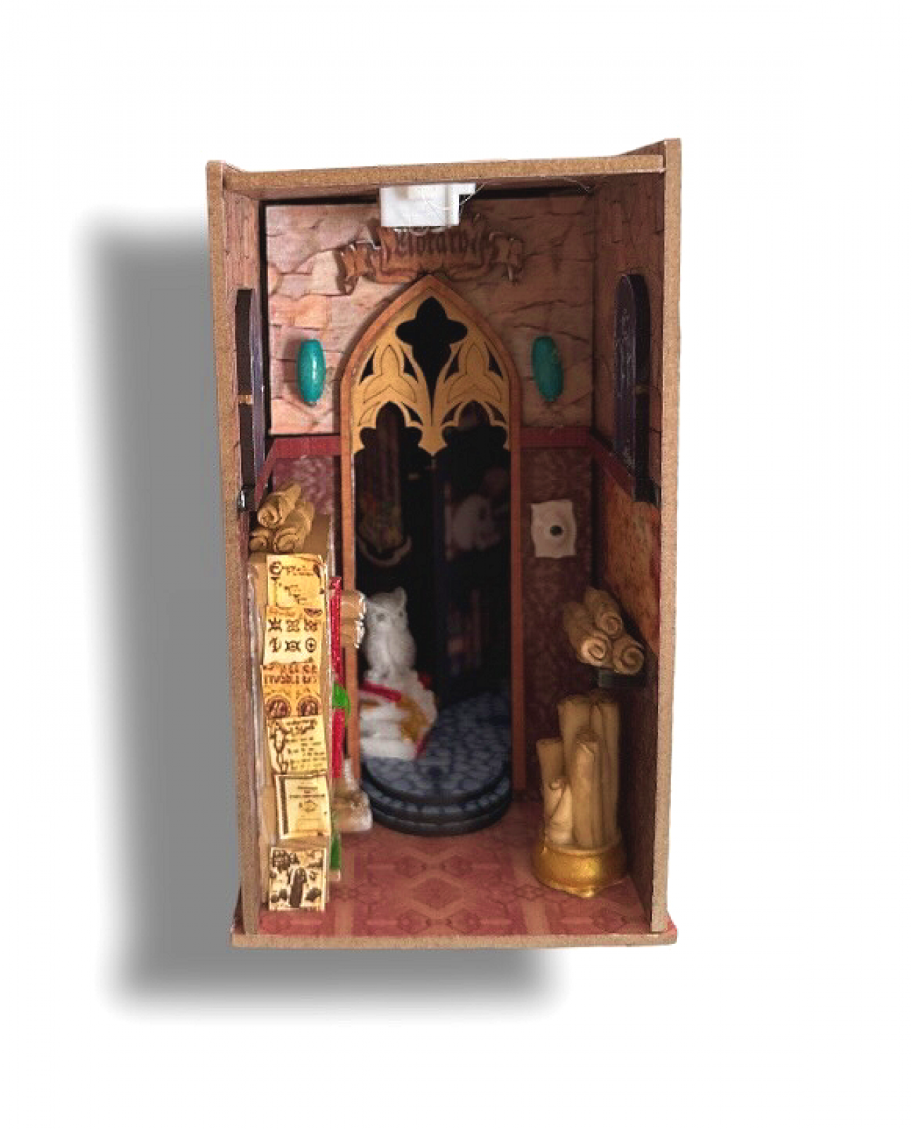 Декоративная деревянная подставка для книг MyPads с подсветкой, стиль Harry Potter