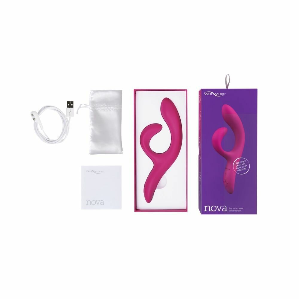 Многофункциональный вибратор-кролик We-Vibe Nova2, бордо